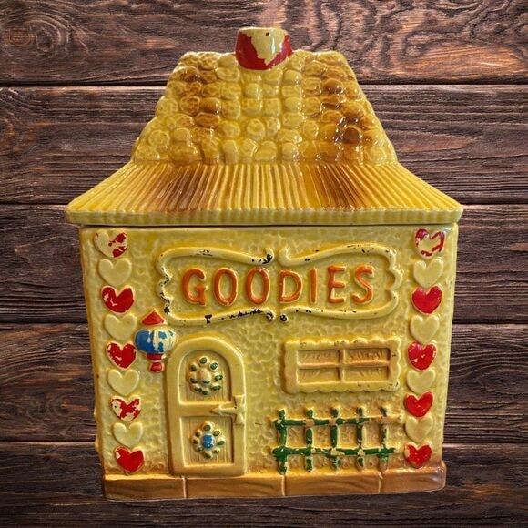 No Brand | Kitchen | Vintage Little Yellowhouse Goodies Cookie Jarjapan ...